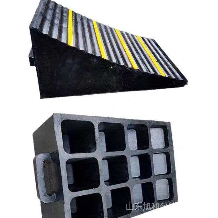 Triangle Wood Car Rubber Retainer Size Truck Tire Portable Ramp Mat ...