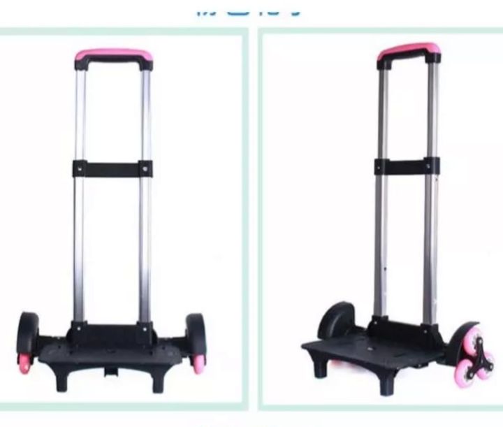 6 Wheels & 2 Wheels Trolley for School Bag Staircase Trolley Backpack ...