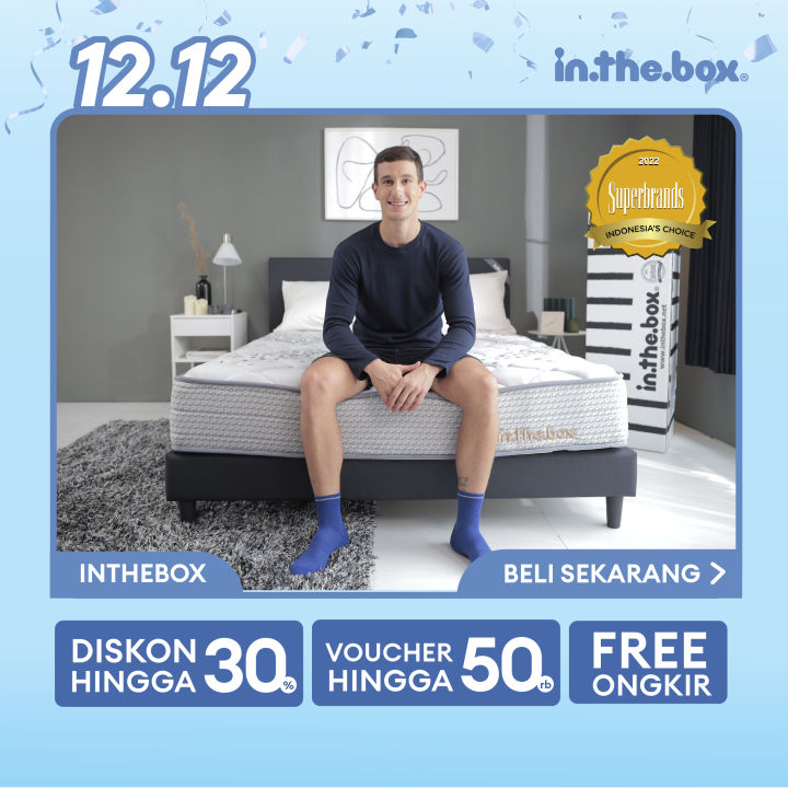 Kasur Spring Bed IN THE BOX - FREE Bantal Kasur ukuran 90x200, 100x200 ...