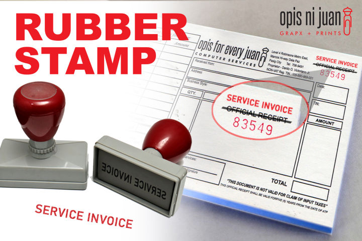 RUBBER SELF INKING STAMP - SERVICE INVOICE SALES INVOICE | Lazada PH