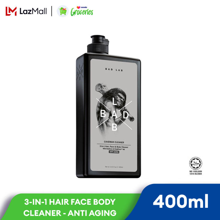 BAD LAB 3-IN-1 HAIR, FACE, BODY CLEANER - ANTI AGING 400ML | Lazada
