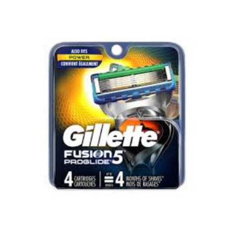 Gillette Fusion Proglide 5 Men's Razor Blade Refills 4 Cartridge ...