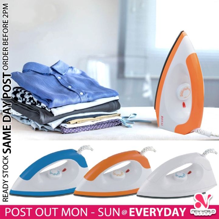 𝗙𝗔𝗕𝗥𝗜𝗖 𝗦𝗘𝗟𝗘𝗖𝗧𝗢𝗥 》1000W Non Stick Soleplate Handheld Electric Iron ...