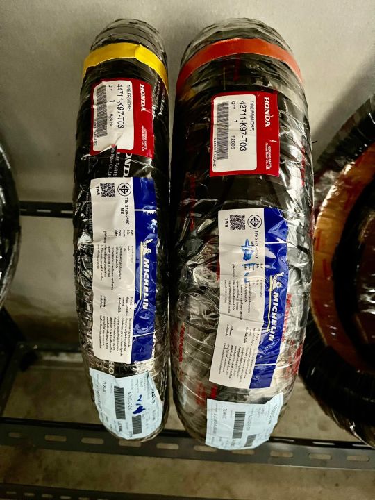ยางนอก PCX PCX150 ล้อหน้า 100/80-14 ล้อหลัง 120/70-14 MICHELIN HONDA ...