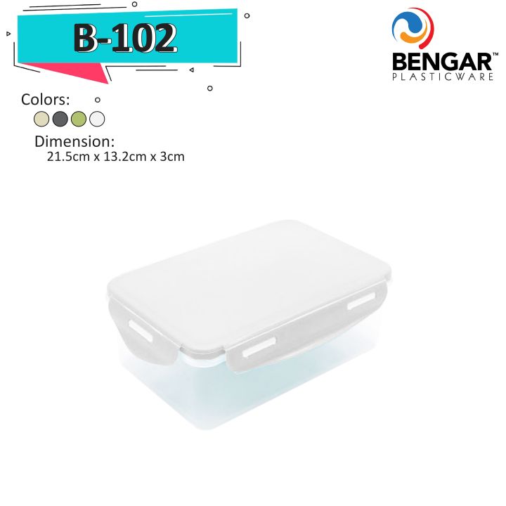 Bengar Lunch box kids and adult food keeper plastic lunch box with ...