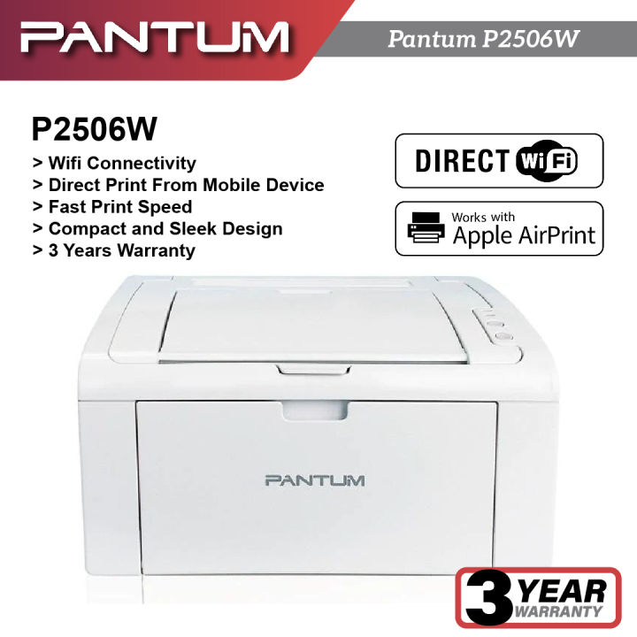 [Ready Stock] Pantum P2506W USB/ Direct WiFi Printer Mono Laser Printer ...