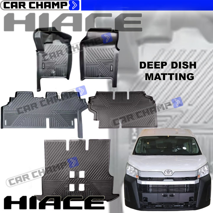 Toyota Hiace Commuter Deluxe 2019 to 2025 OEM TPE Full set Deep Dish ...