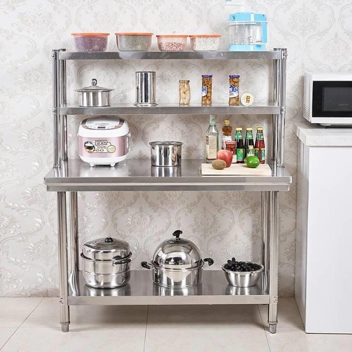 Stainless steel workbench Hotel kitchen operating table vertical frame ...