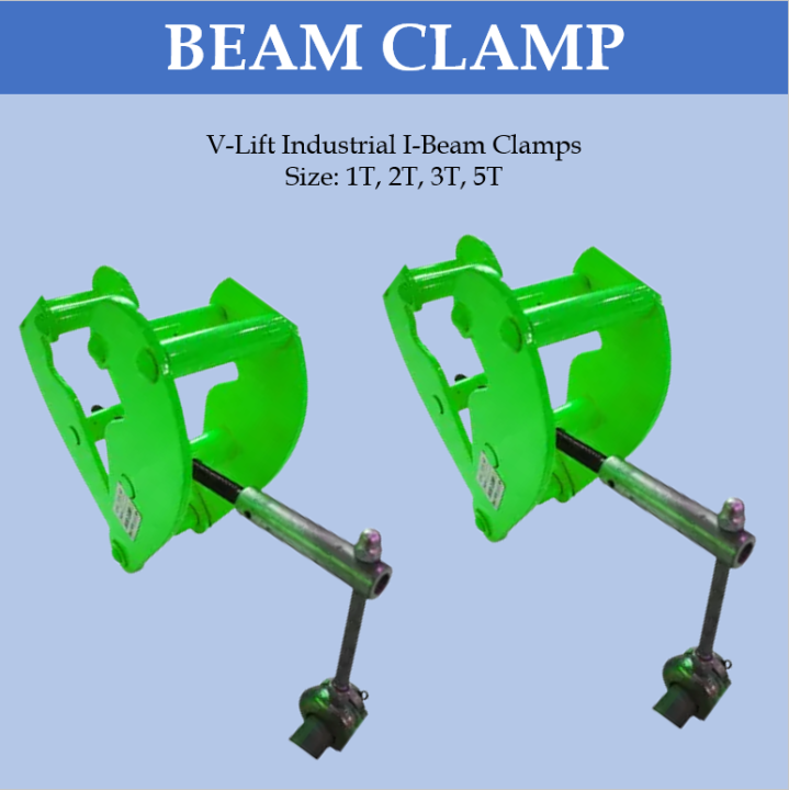 Twin Supply 1T -5T Green Girder Clamp Steel Universal LIFTING Beam ...