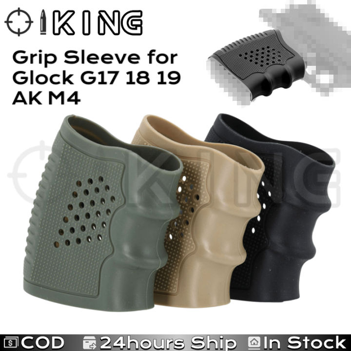 Oiking ยุทธวิธี Glock Pi-stol ยางกันลื่น Handg-un Grip สำหรับ Glock G17 ...