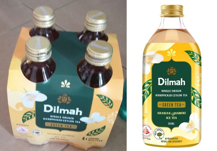 Dilmah Ready to Drink Green Tea Arabian Jasmine Ice Tea, 4 X 300ml ...