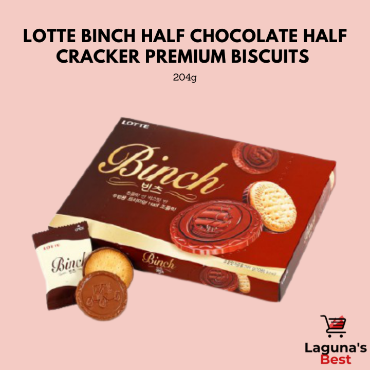 LOTTE Binch Europe Inspired Half Chocolate Half Cracker Premium ...