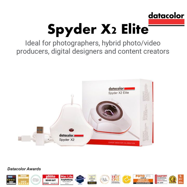 Datacolor Spyder X2 Elite Colorimeter Monitor Calibration SpyderX2 ...