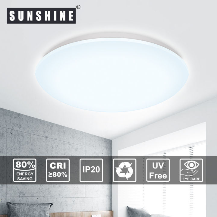 SUNSHINE K-TYPE LED Ceiling Light Single-Color / Tri-Color 12W 18W 24W ...