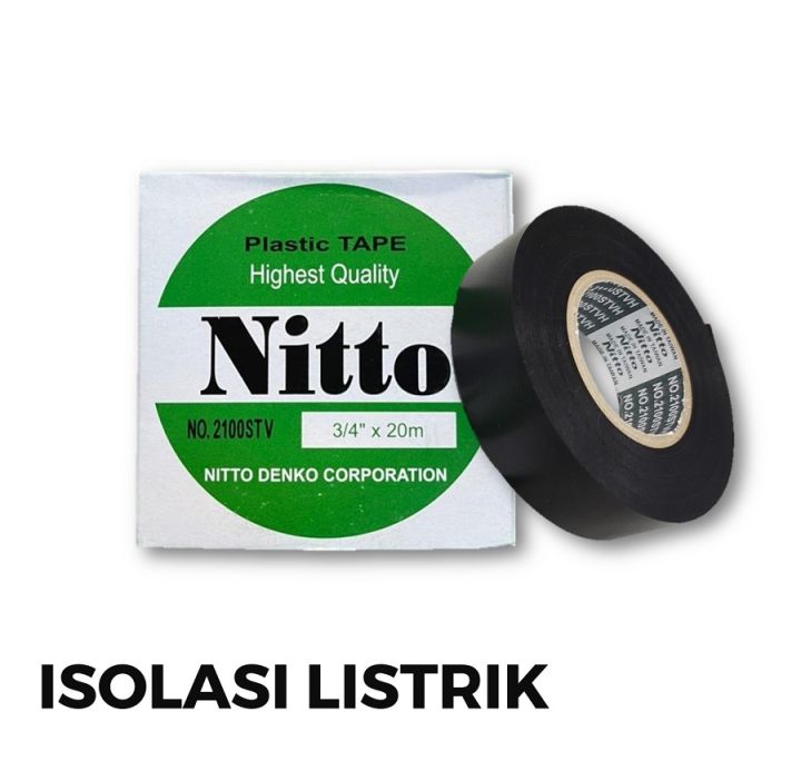 Isolasi Nitto Original | Isolasi Listrik Tahan Panas | Lazada Indonesia
