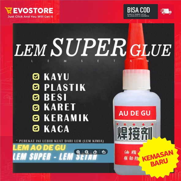 LEM AO DE GU / Lem Super Glue Lem tahan air Lem Super Perekat Kuat Lem ...