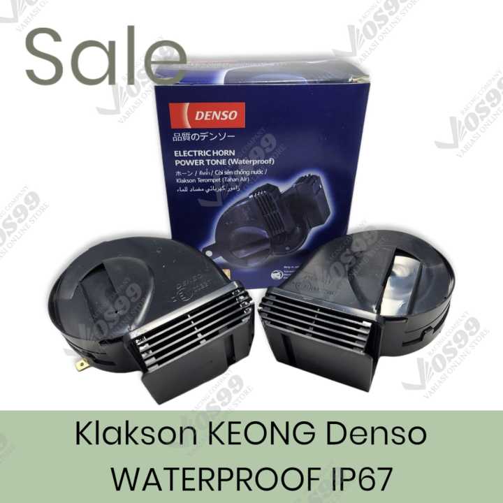 KLAKSON DENSO KEONG TUTUP WATERPROOF ORIGINAL 12V COCOK UNTUK MOTOR DAN ...