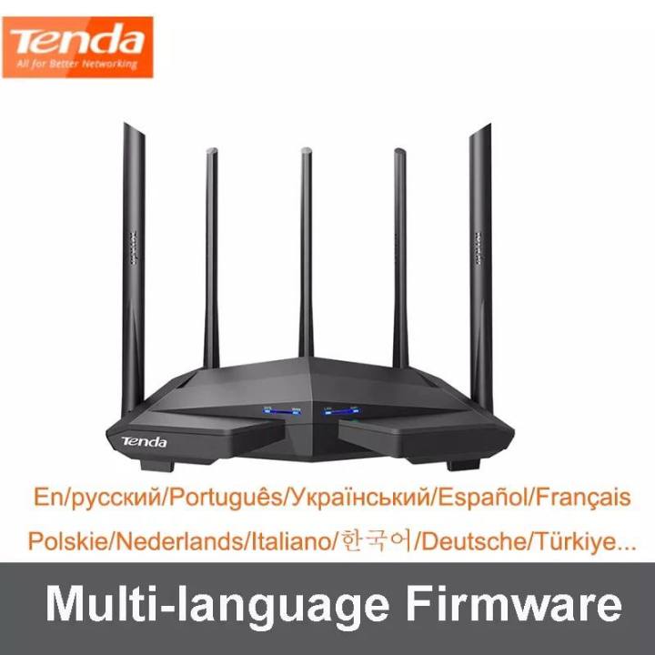 Tenda AC11 Dual-Band 2.4G/5.0GHz Smart Dual Band Wireless WiFi Router ...