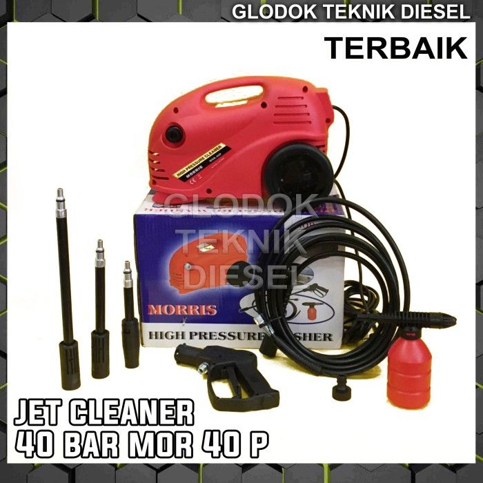 Steam Cuci Mobil Motor Jet Cleaner Pressure Wash MORRIS MOR-40P 40 BAR ...