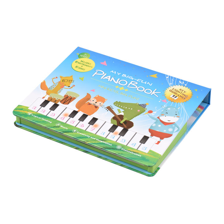 Bigfun 20-key Piano Book Electronic Piano Keyboard & Music Book 2-in-1 ...