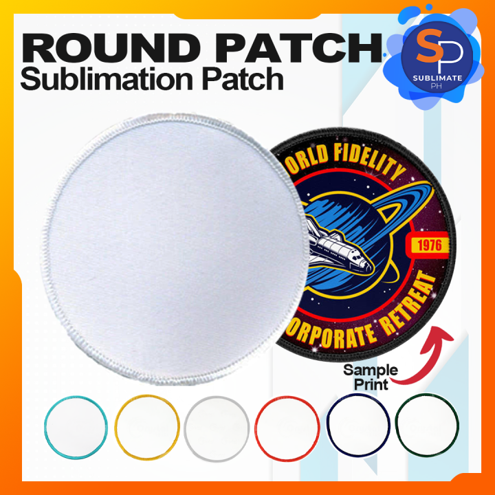 Sublimation Coated Polyester Round Patch Personalized Sublimation ...