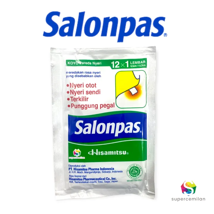 Salonpas Koyo Pereda Nyeri Otot Hijau Biru (isi 12 lembar) | Lazada ...