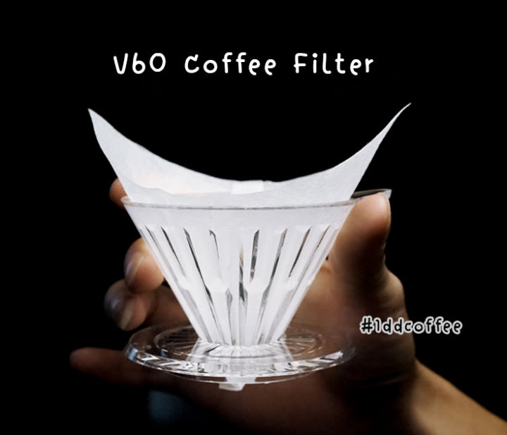 กระดาษกรองกาแฟดริป V60 ถ้วยกระดาษกรองกาแฟ Coffee Drip Filter 40ชิ้น ...