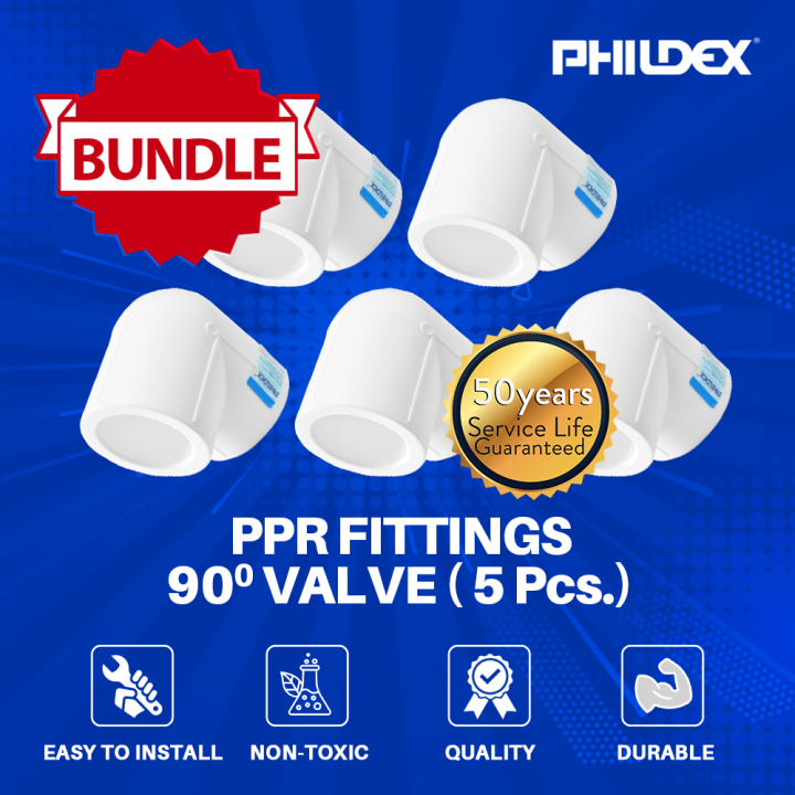 PHILDEX BUNDLE PROMO PPR Fittings - 90 Degree Elbow (25mm) | Lazada PH