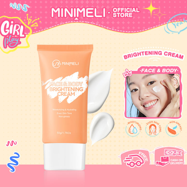 MINIMELI Natural Brightening Face & Body Cream Moisturizing &Hydrating ...