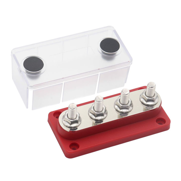 RV Yacht Bus Bar 4-bit 600A High Current Bus Bar Copper Bolt Negative ...