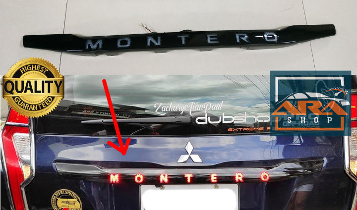 MITSUBISHI MONTERO Gen 3/Gen 4 2016-2021 Rear Trunk Lid BLACK (Dual ...