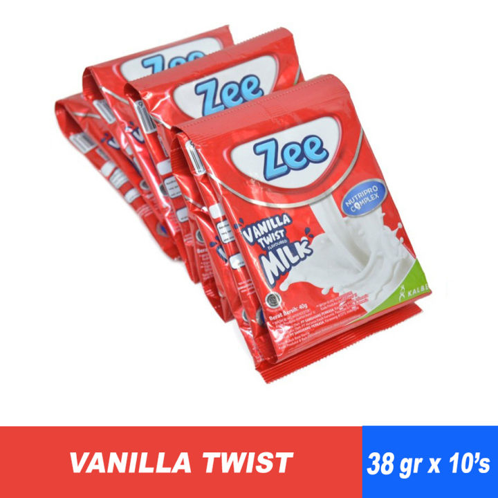 Zee Powder Vanilla Twist Susu - 38 gr 10 Sachets | Lazada Indonesia