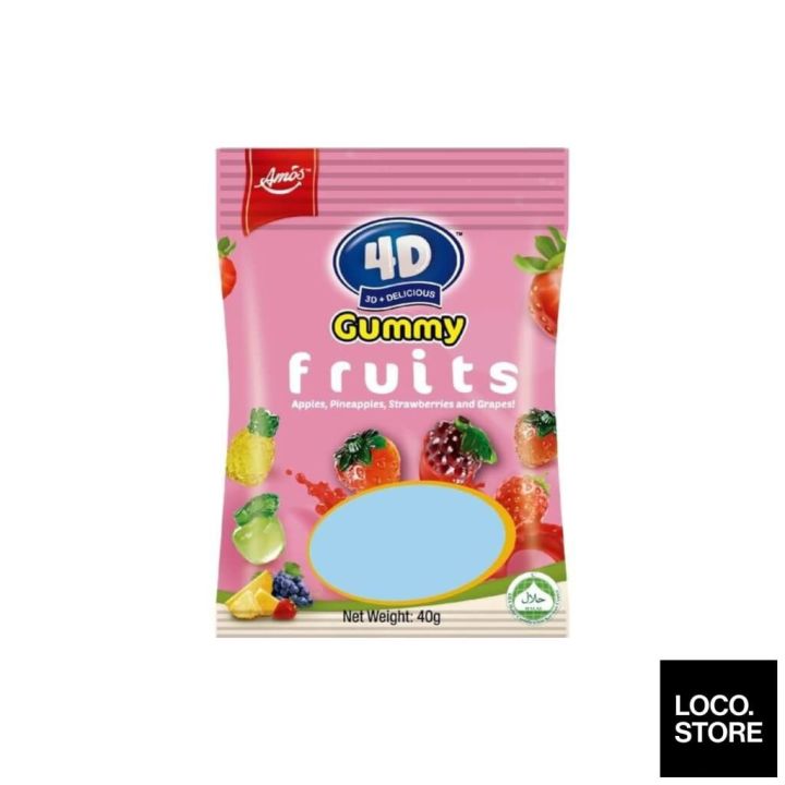 4D Gummy Fruits 40g | Lazada