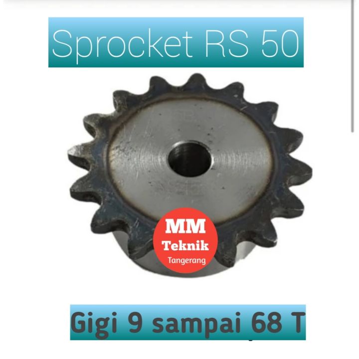 Sprocket RS 50 x 40 T Gear Rantai Single Gir gigi Z 40T RS50 -1 50Z40 50X40T 50-1 tipe B Sproket ...