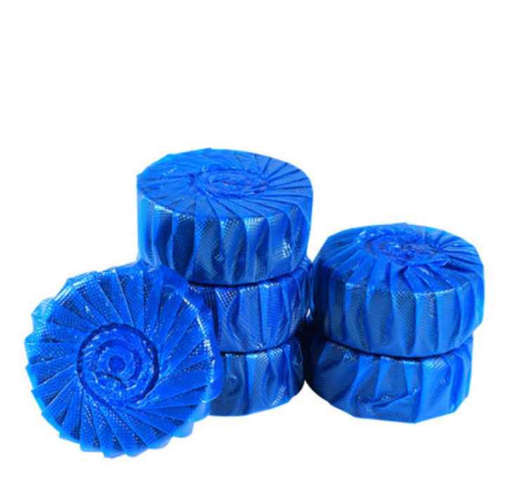 YMC Flush Toilet Bleach Block Blue Solid Bubble Block Toilet Bowl ...