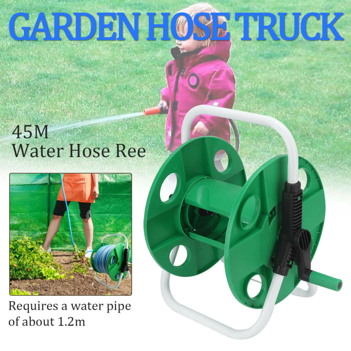 Hose Reel Cart Trolley Portable Approx. 150 Feet of Garden Hose Pipe ...