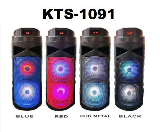 KARAOKE Super Bass Portable Wireless Bluetooth Speaker KTS-1091 With ...