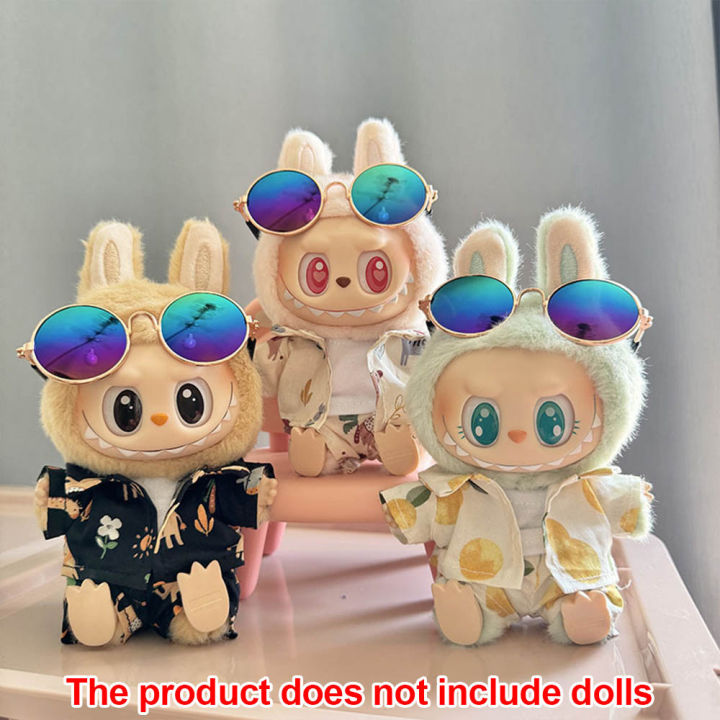 Labubu Sit Party Doll Clothes Beach Glasses Set Labubu Clothes Pendant ...
