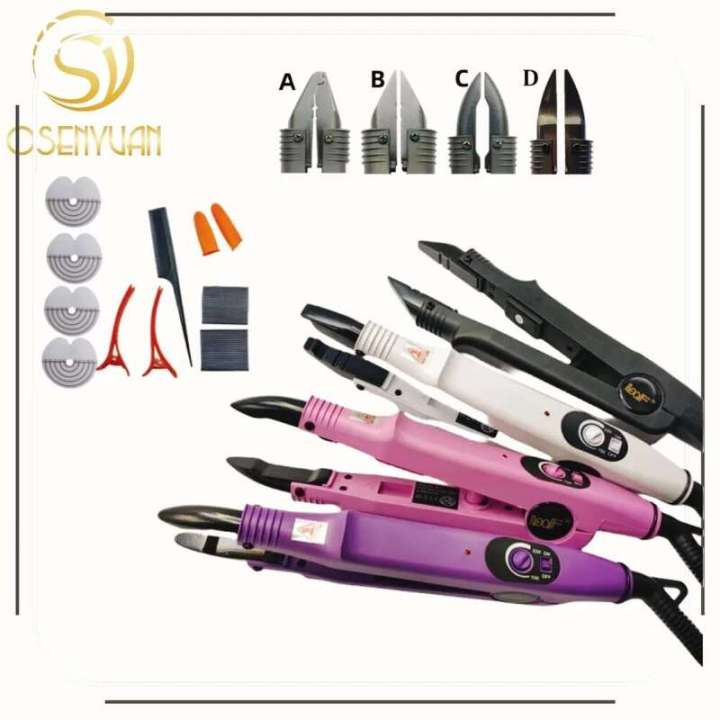 Professional Loof Hair Extension Fusion Pre Bonded Keratin Adjustable ...