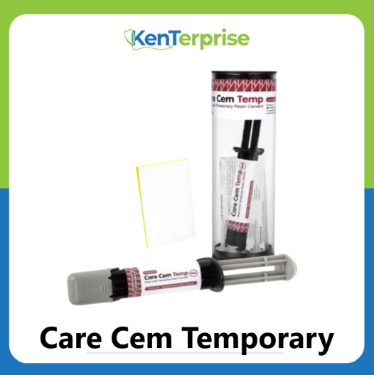 Care Cem Temporary Dual-cured Temporary Resin Cement w/ Mixing Pad ...