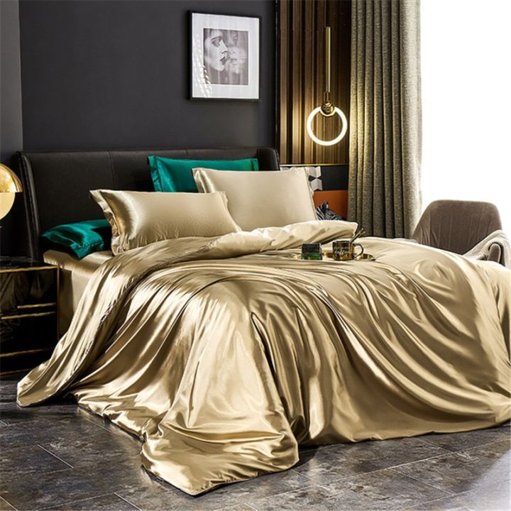 Luxury Mulberry Silk Bedding Set Double-sided Soft Silk Silky Duvet ...