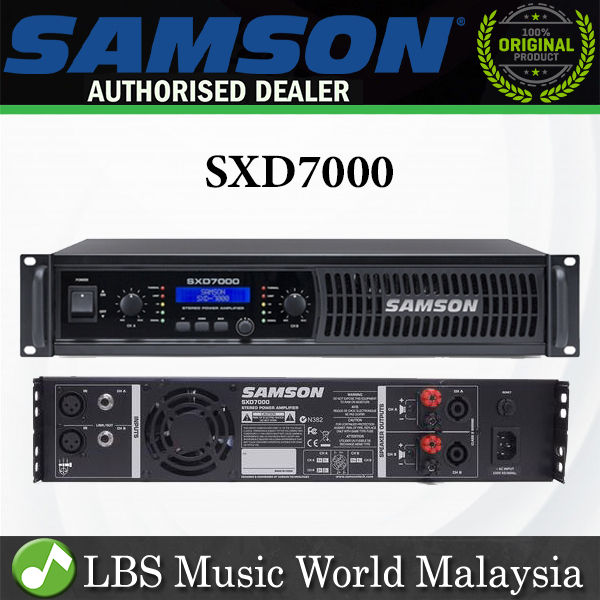 [Discontinue] Samson SXD7000 2000 Watt Stereo Power Amplifier Speaker ...