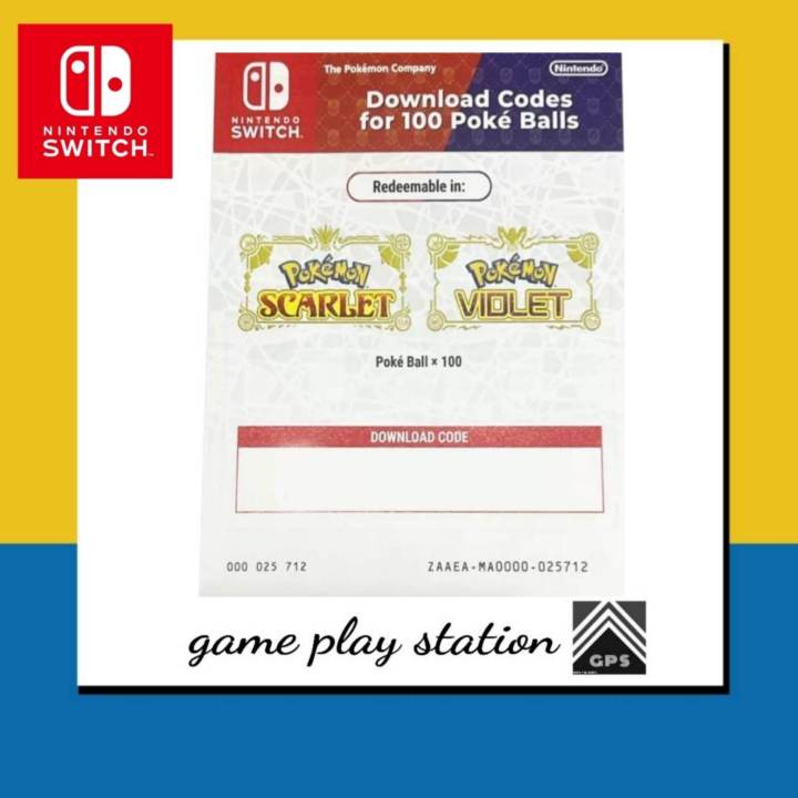 nintendo swtich pokemon scarlet+bonus / violet+bonus / code poke ball ...