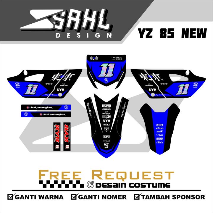Decal Yz 85 New Bebek Standar Decal Stiker Yz 85 Decal Sticker Yz 85 New FULL BODY FREE COSTUME ...