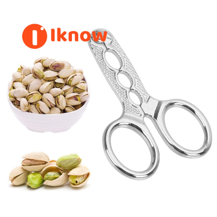 I know Nut Clip Nut Cracker Kitchen Tools Melon Seed Plier Scissor Walnut Pine Sheller Opener ...