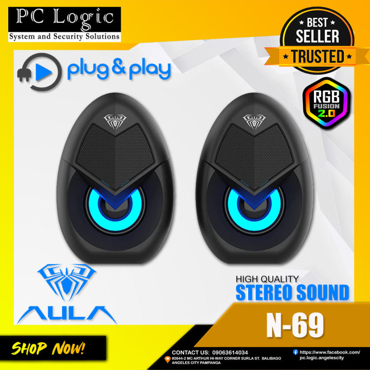 AULA N-69 RGB 2.0 Plug and Play Speaker | Lazada PH