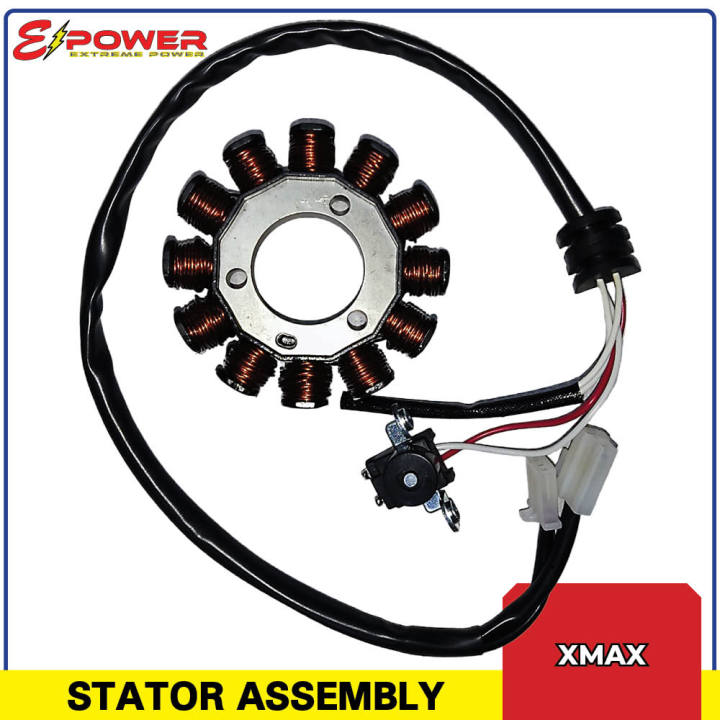 E-POWER YAMAHA XMAX Magneto Stator Coil Assembly [B74-H1410-00] | Lazada PH