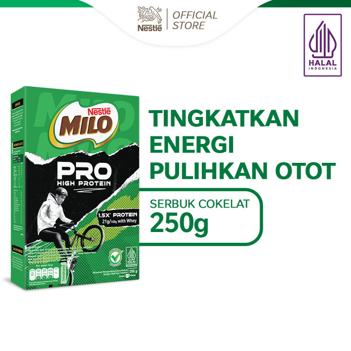 Nestle MILO Pro Powder High Protein 250gr | Lazada Indonesia
