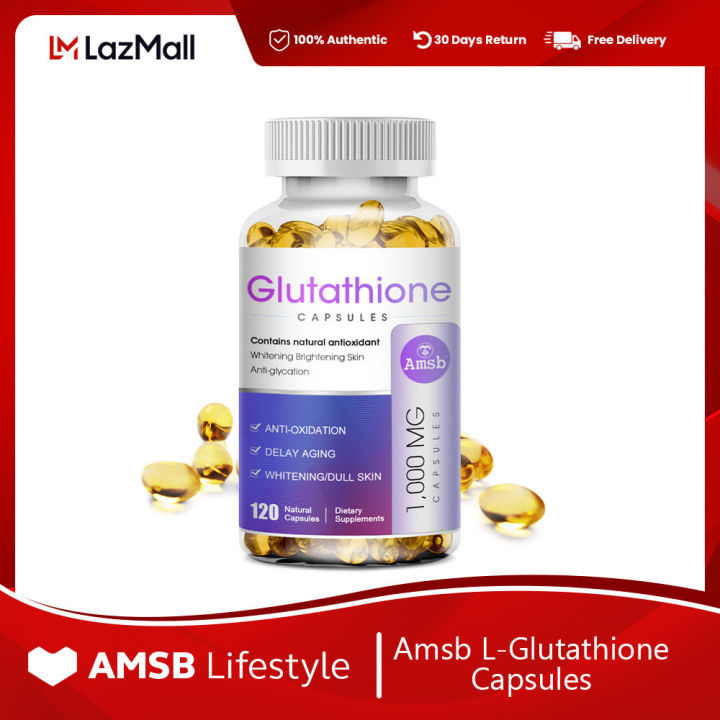 Amsb L-Glutathione Capsules Collagen Antioxidant Anti-Aging Boosting ...