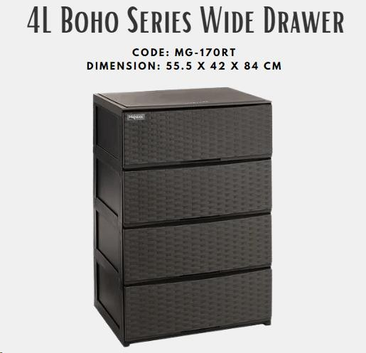 MG-170RT- MEGABOX BOHO SERIES WIDE DRAWER RT 5 LAYERS AND 4 LAYERS ...